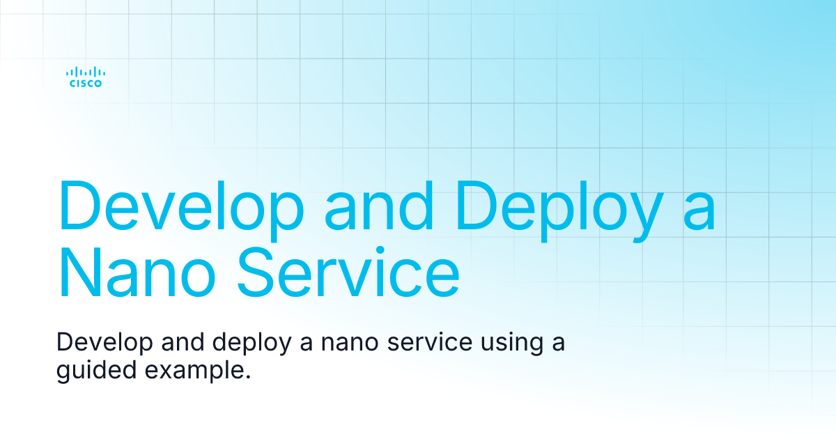 Develop and Deploy a Nano Service | Guides and References NSO 6.1 | Cisco Crosswork NSO ...