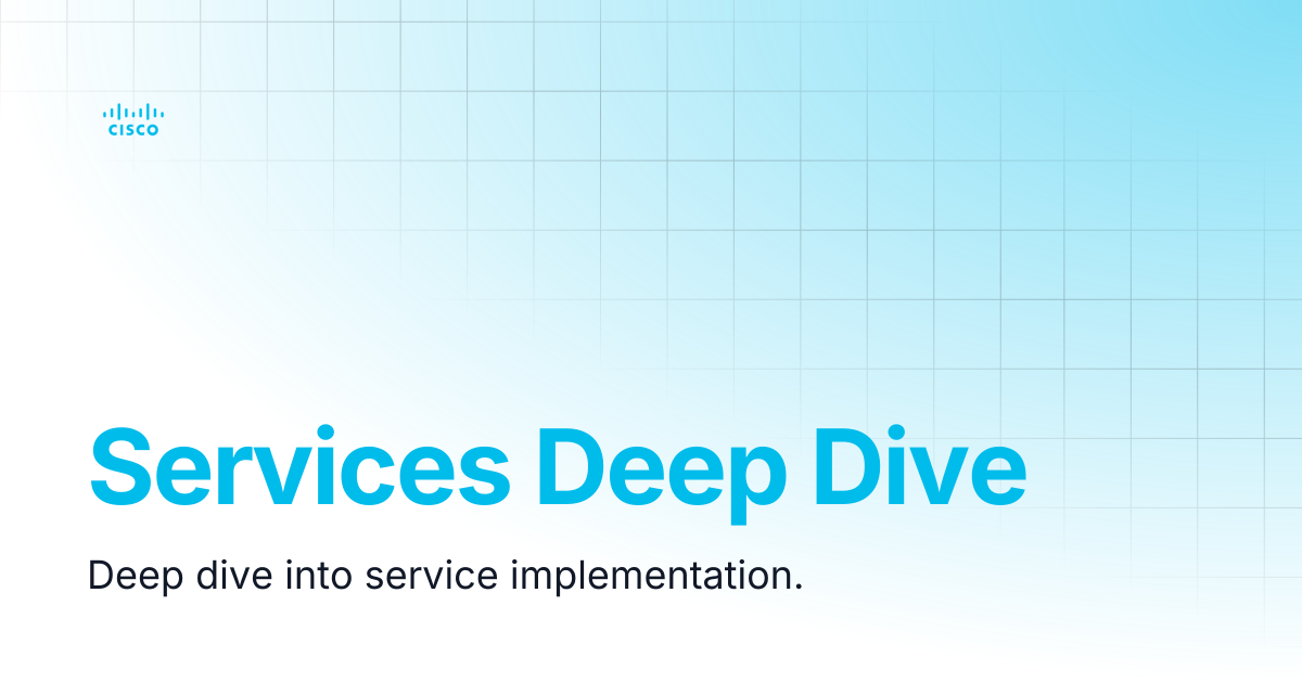 Services Deep Dive | Guides and References NSO 6.1 | Cisco Crosswork ...