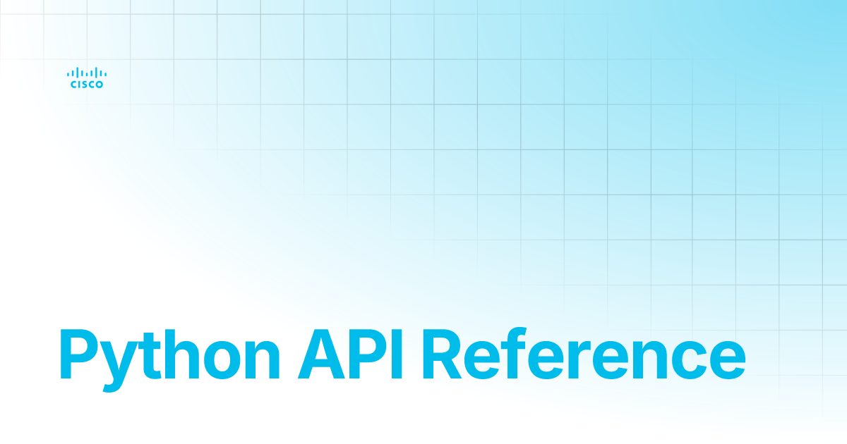 Python API Reference | Guides and References | Cisco Crosswork NSO Documentation