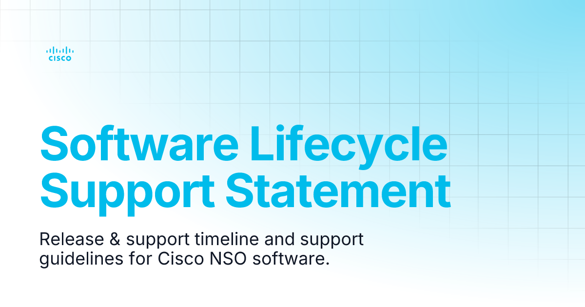 Software Lifecycle Support Statement | Release Info | Cisco Crosswork ...